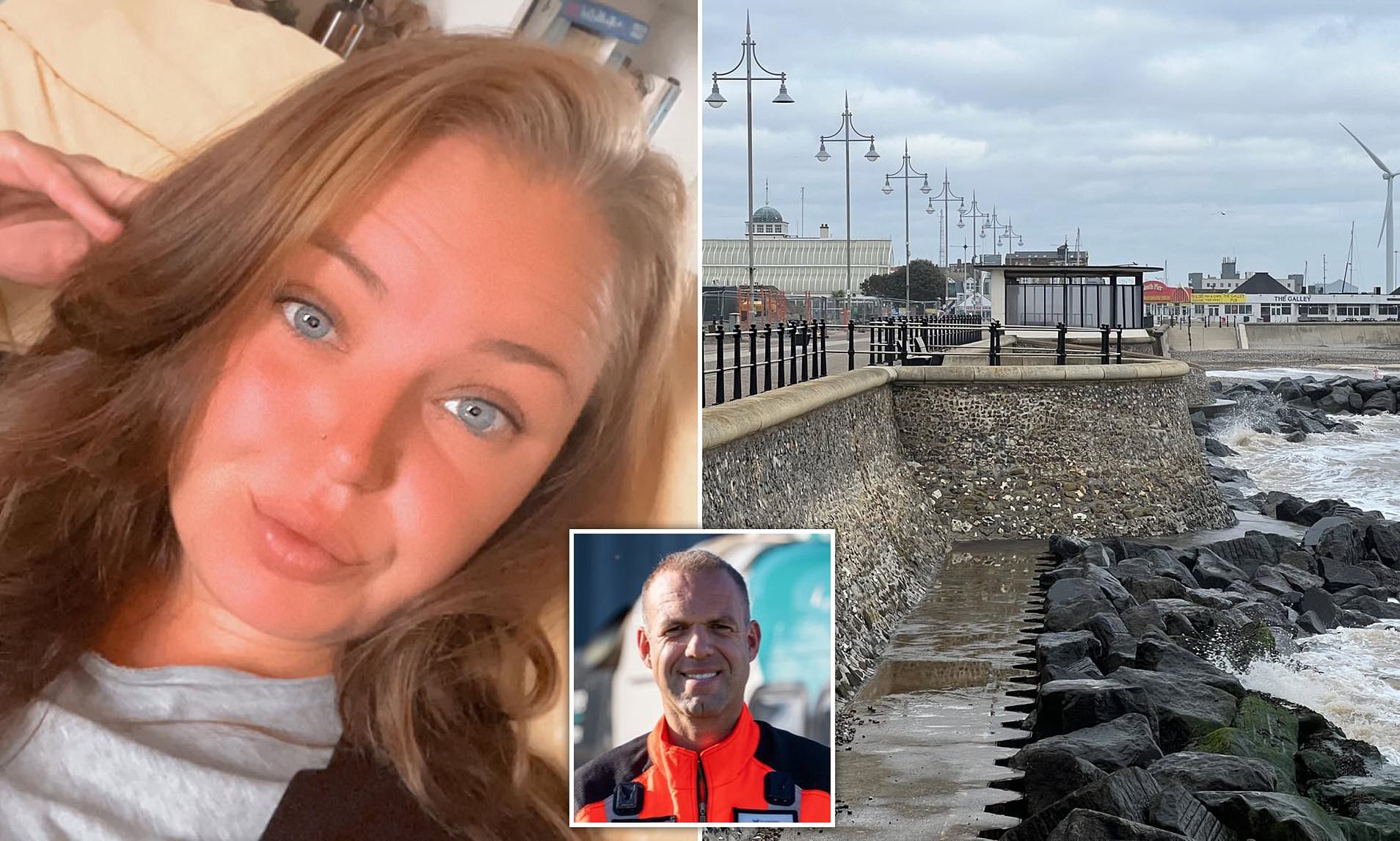 Paramedics helping mum stuck headfirst in sea defence rocks failed to ...