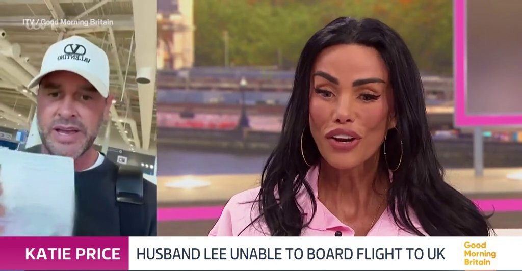 Katie Price fumes at husband Lee Andrews as cracks begin to show