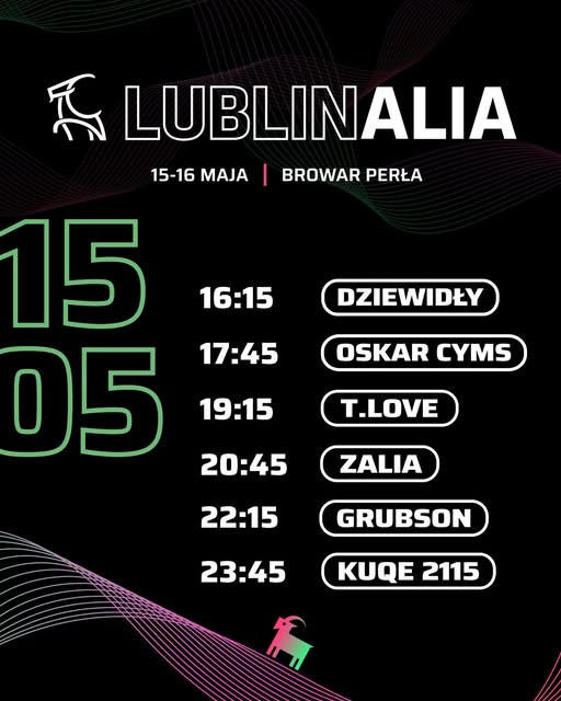 Grubson, Oskar Cyms, TLOVE, Smolasty, Zalia i Tymek rozgrzeją Lublin ...