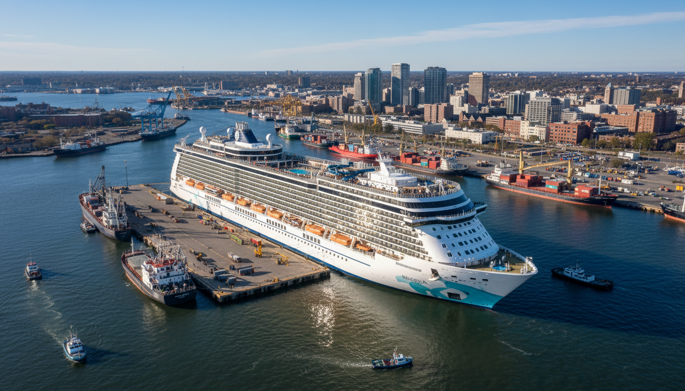 Norwegian’s largest ship ever floats for the first time
