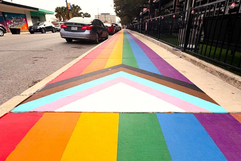 San Antonio restored Pride flag after Texas banned rainbow crosswalks