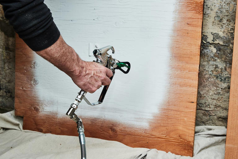 This cordless paint sprayer from Titan made quick work of my fence ...