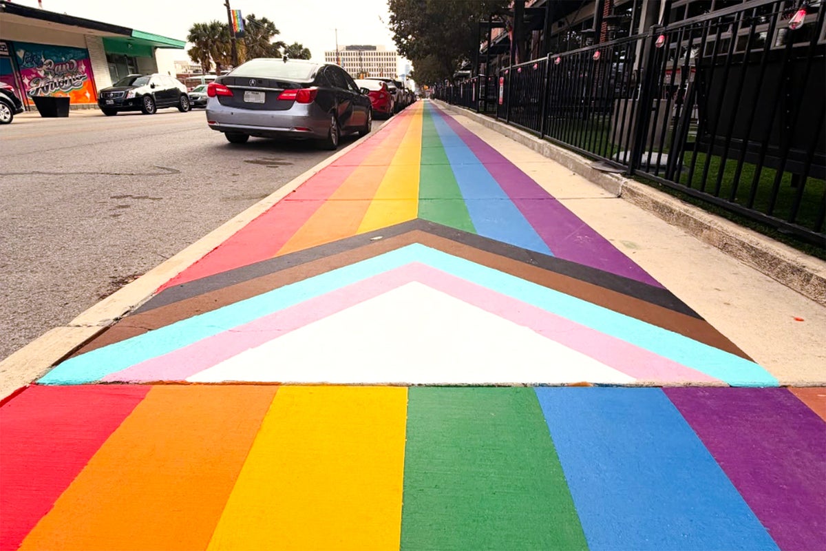 San Antonio restored Pride flag after Texas banned rainbow crosswalks