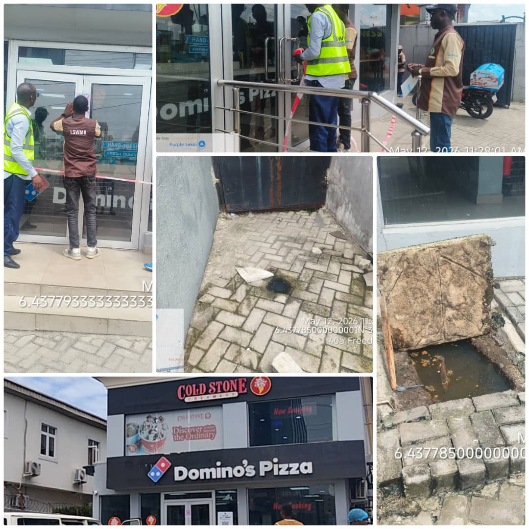 Lagos seals Domino’s Pizza outlet over sewage discharge violation