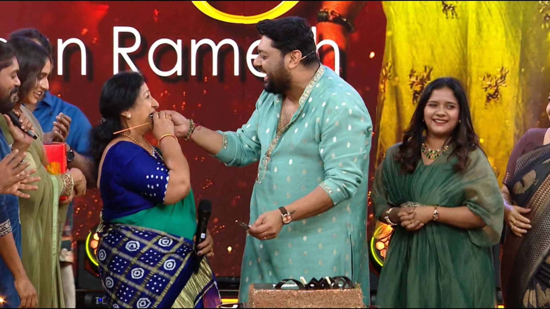 Star Singer team's birthday surprise leaves Mithun Ramesh teary-eyed ...