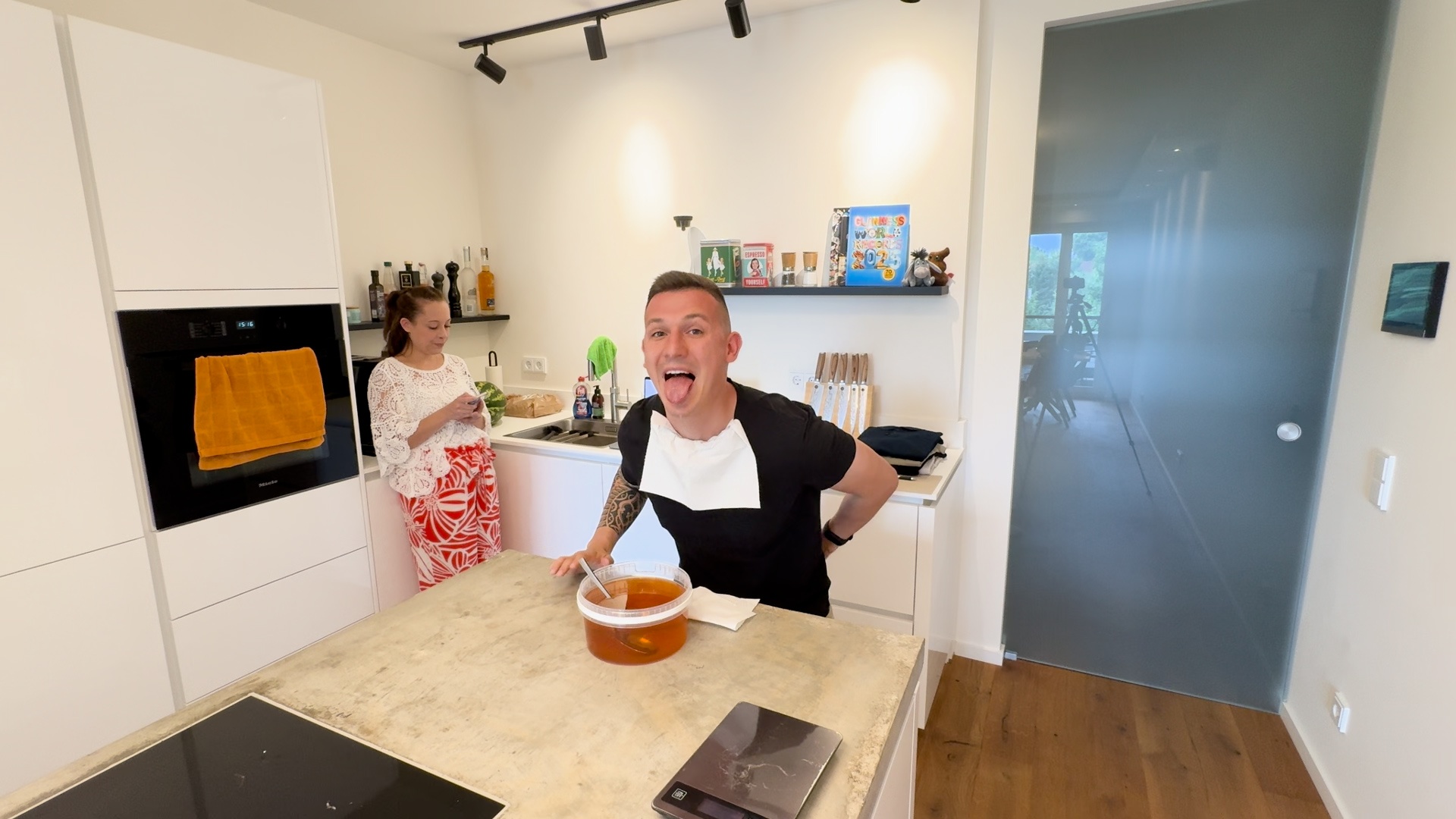 Most honey eaten in one minute - 1,273 grams by Andre Ortolf