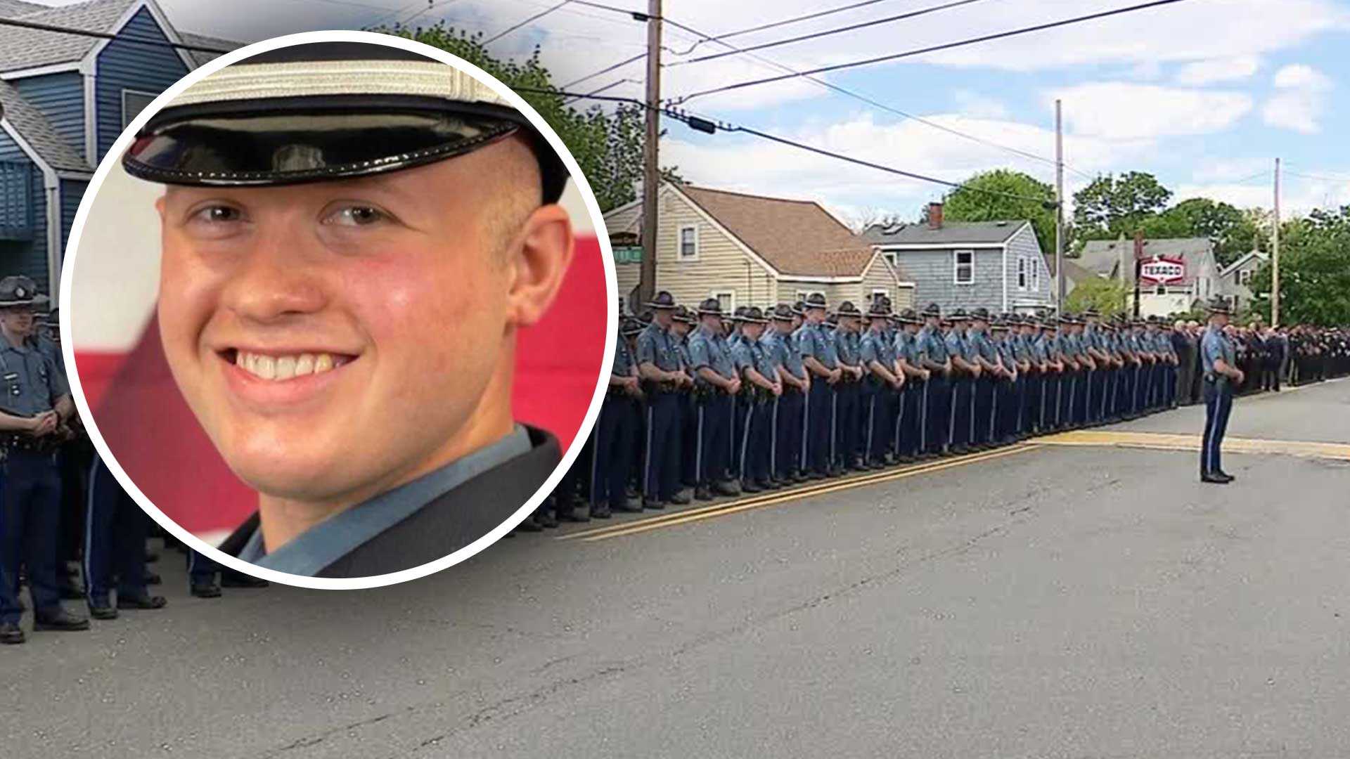 Mourners honor Mass. State Police trooper Kevin Trainor at wake