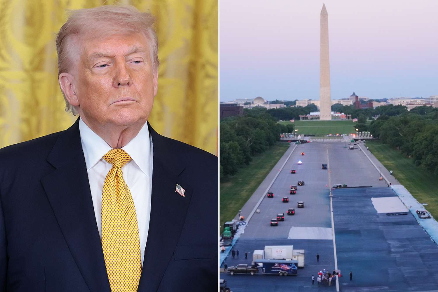 Trump says his Lincoln Memorial reflecting pool paint job is 'very ...