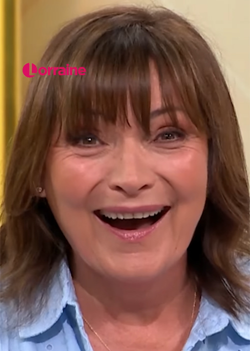 Watch: Lorraine Kelly ‘disturbed’ as Vogue Williams whips fake fringe off