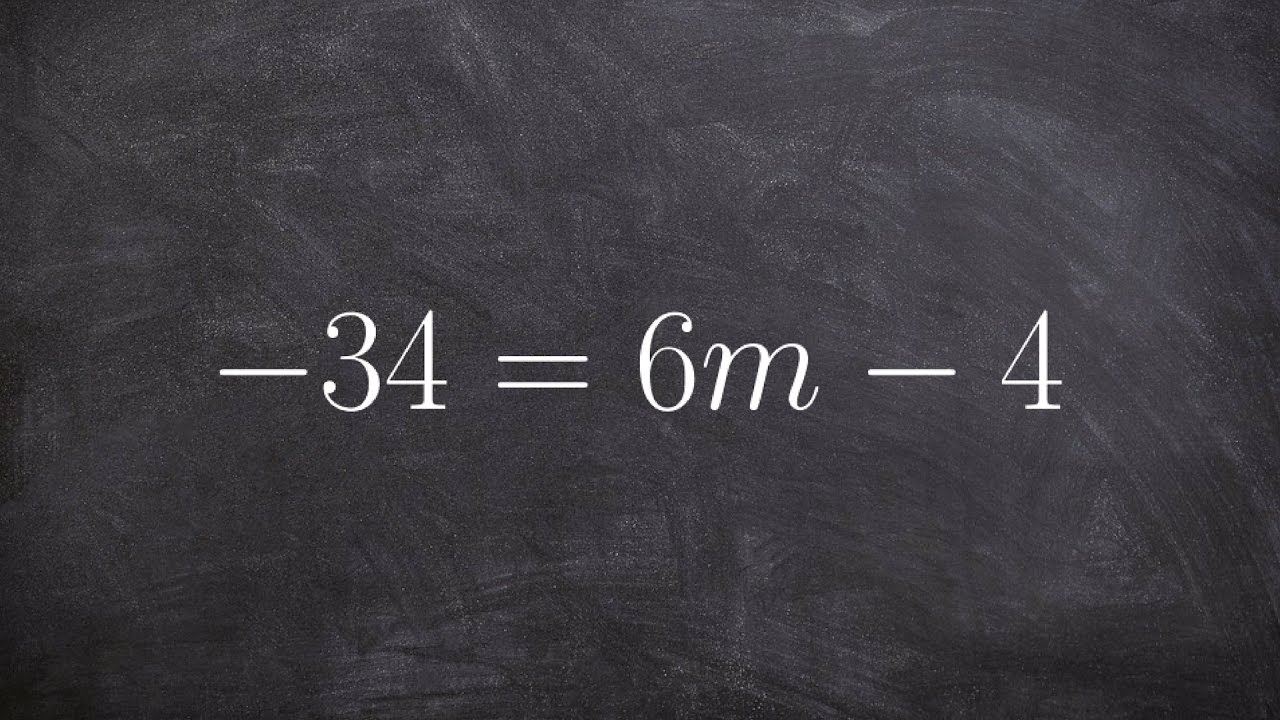 Solving an equation with your variable on the right side