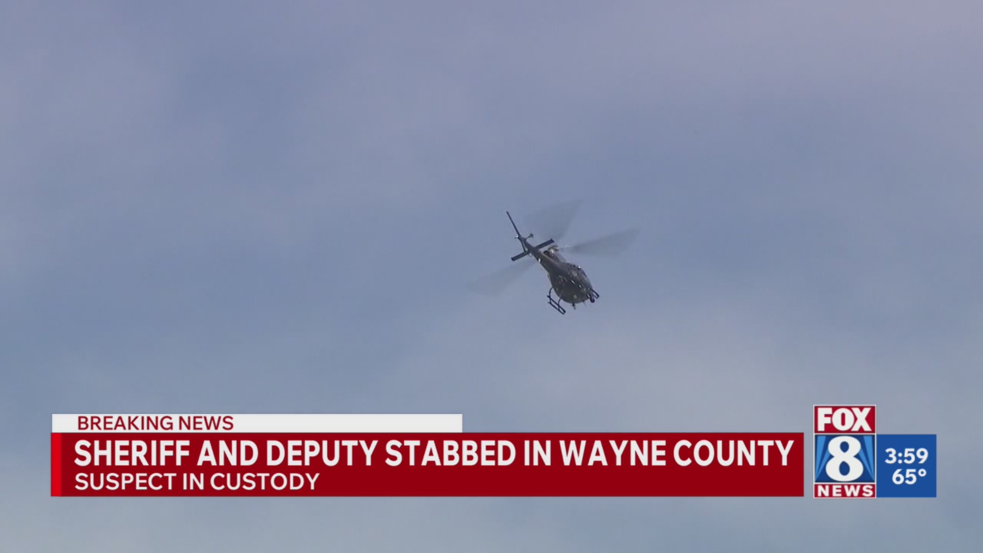 Suspect now in custody after sheriff, deputy stabbed