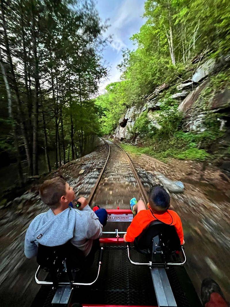 This historic West Virginia railroad track is now a magical railbike ...