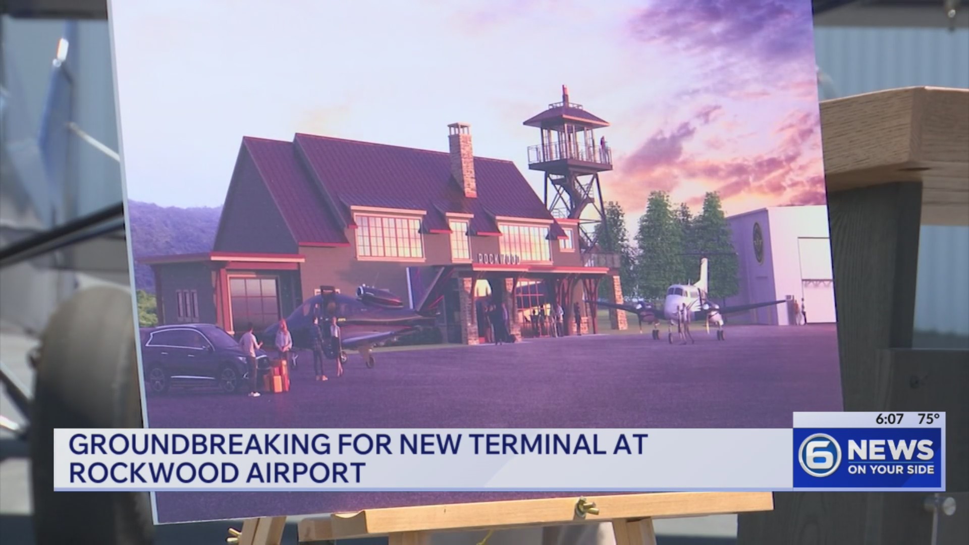 Ground broken on new terminal at Rockwood Municipal Airport