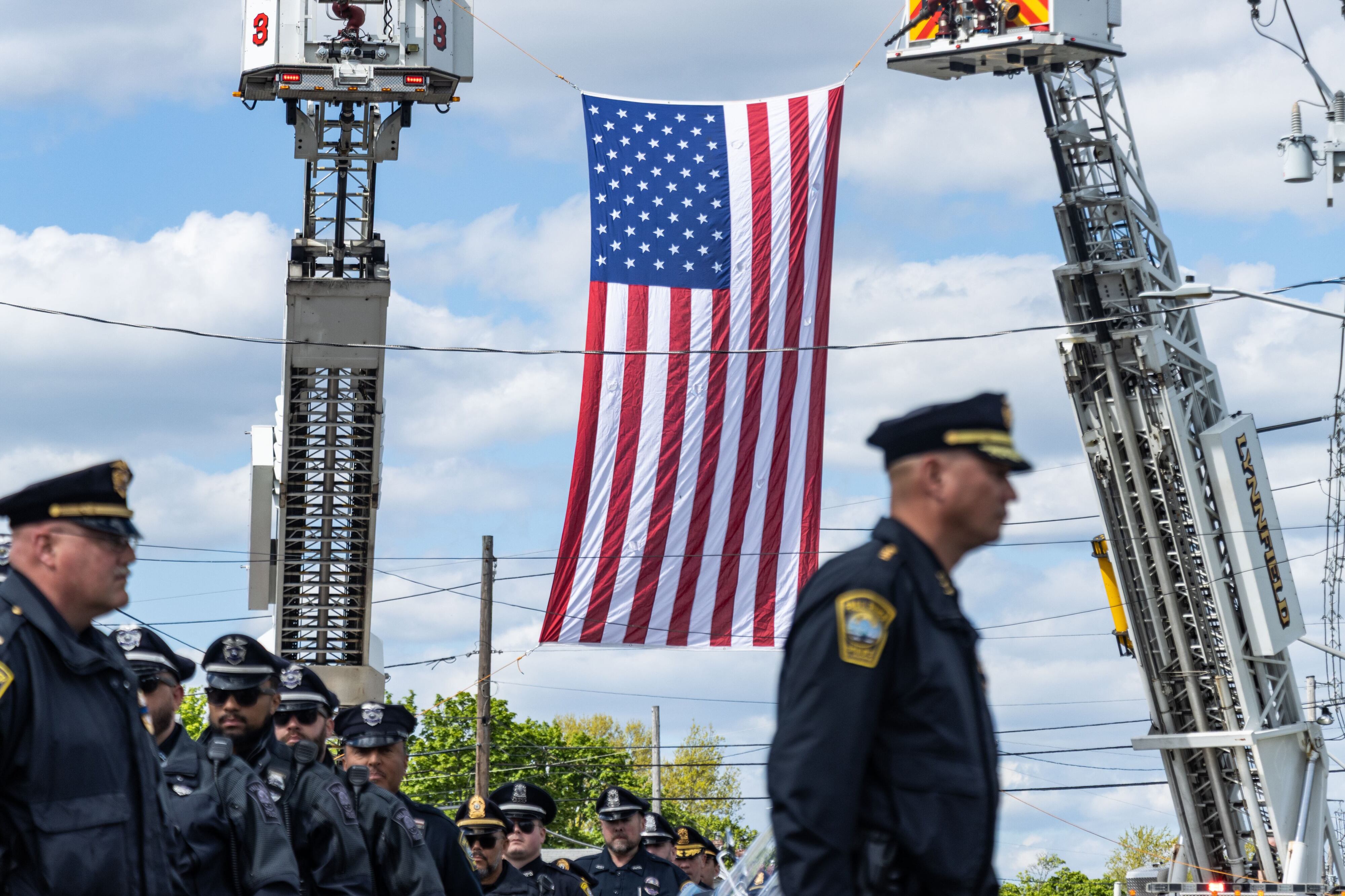 State police col., Gov. Healey honor trooper killed while responding to ...