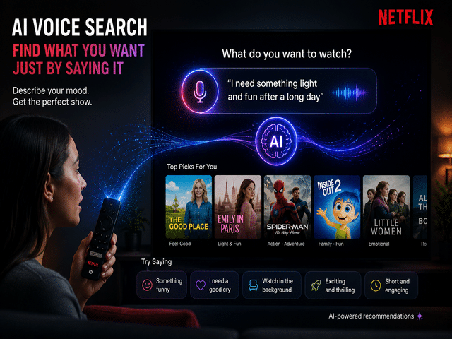 Netflix testing AI voice search that understands your mood instead of ...