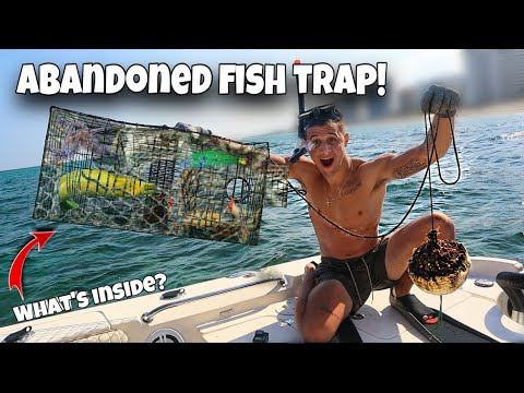 FINDING A ABANDONED FISH TRAP On A REEF!! (What’s Inside?)