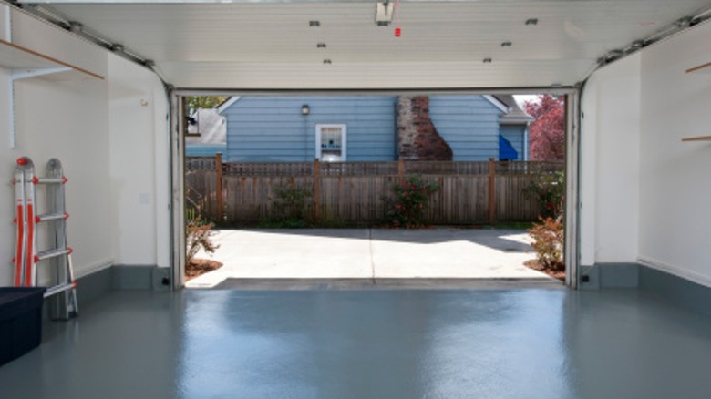 Cover your garage floor with an option that's softer than concrete