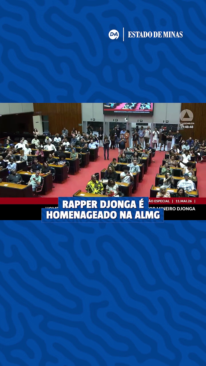 Rapper Djonga é homenageado pela ALMG