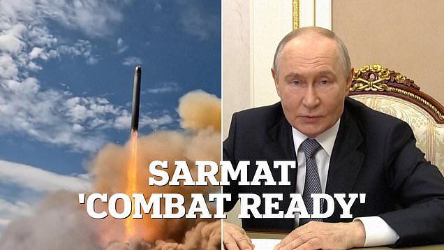 Russia claims to have successfully test launched Sarmat missile
