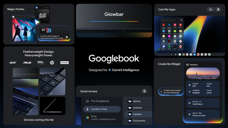 Google announces high-end Googlebook laptops to compete with MacBooks