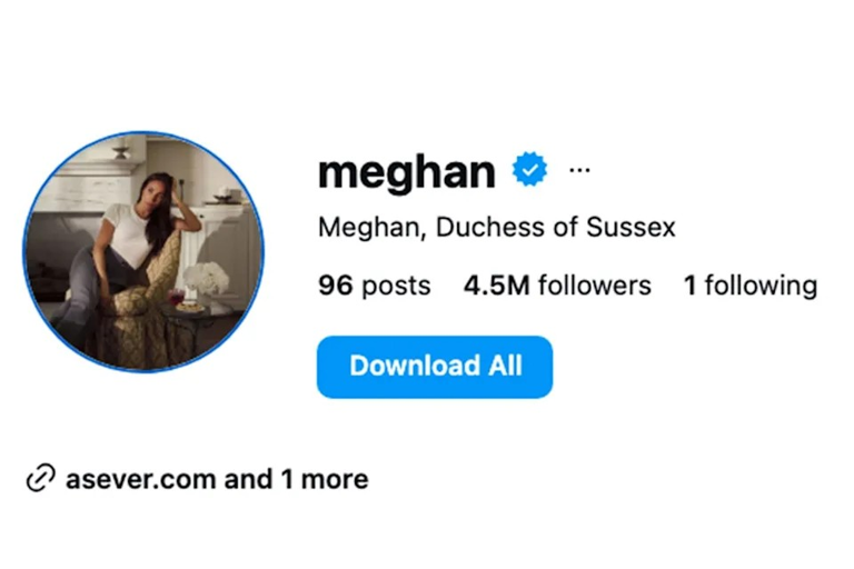 Meghan Markle changes her Instagram photo for the first time