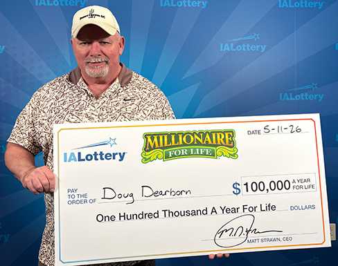 Iowa man wins $100K every year for life in lottery drawing