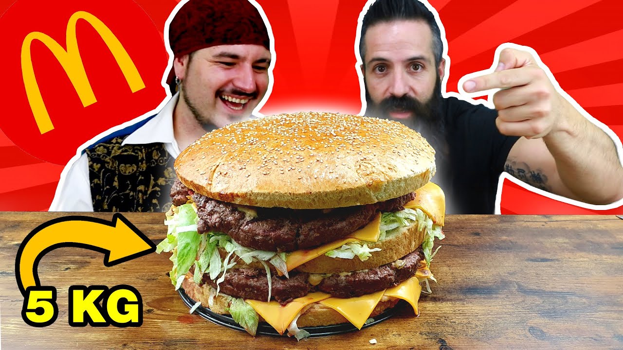 BIG MAC de 5kg estilo MCDONAL´S | Si PIERDO me como un HABANERO ENTERO ...