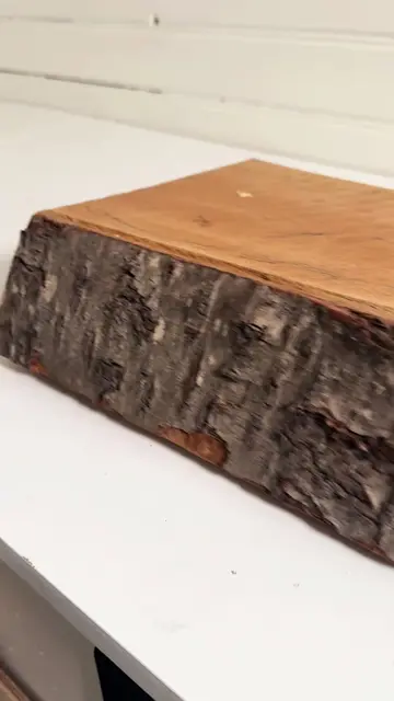 Turning a rustic log into a modern wooden bowl