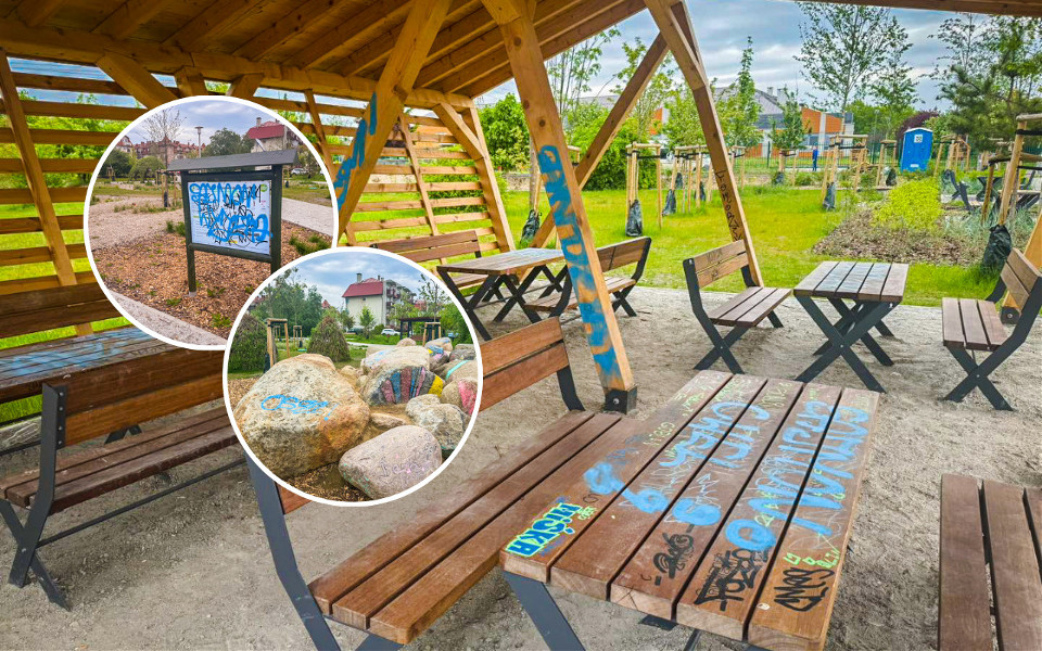 Wandale zniszczyli nowy Ekopark w Szczecinie. "Skrajna głupota i brak ...