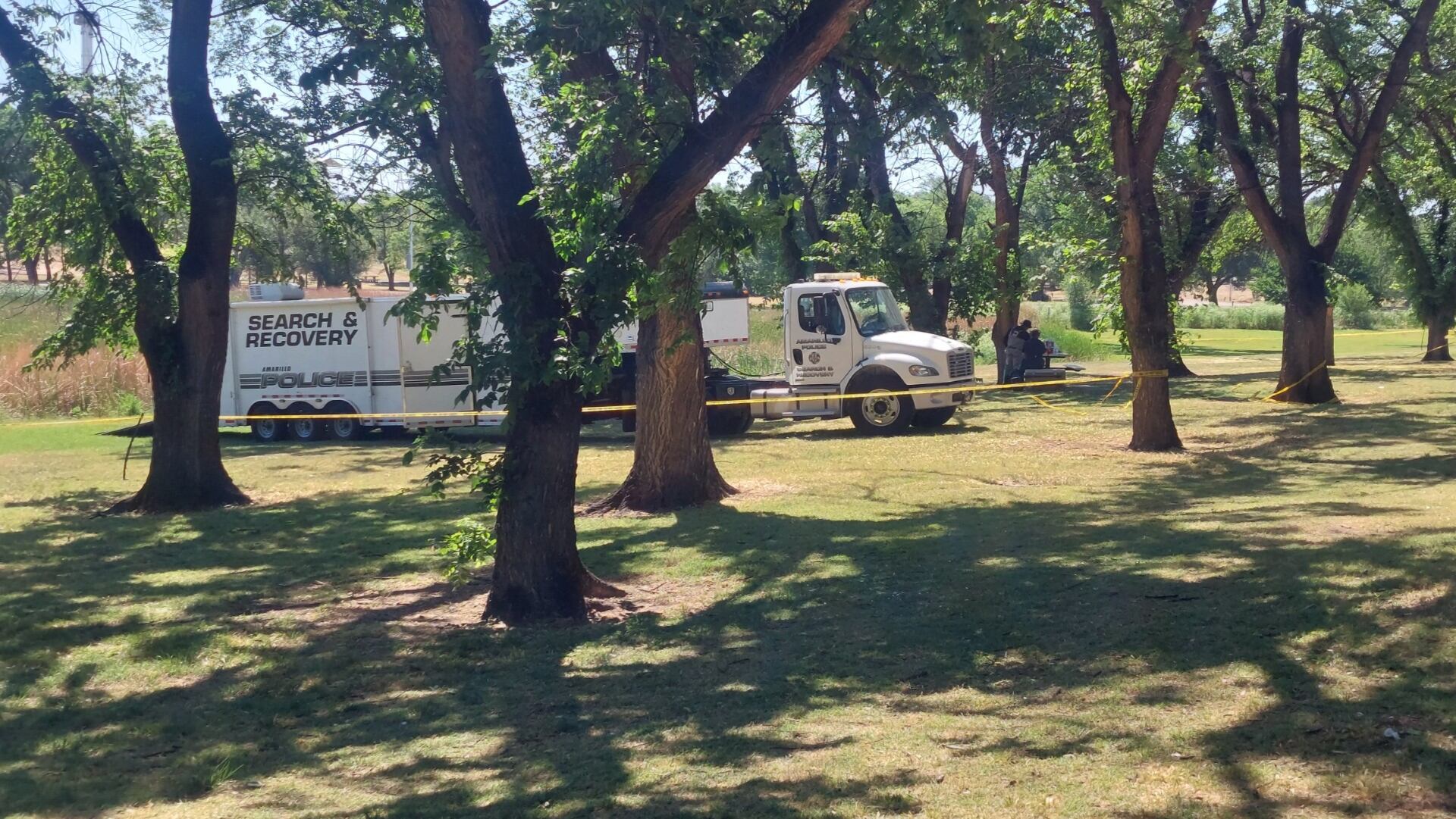 Amarillo police conducting search & recovery operation at Thompson Park