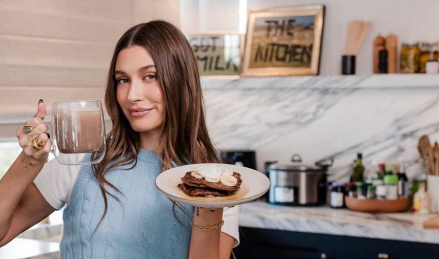 Hailey Bieber reveals the foods she limits for her toned physique and ...