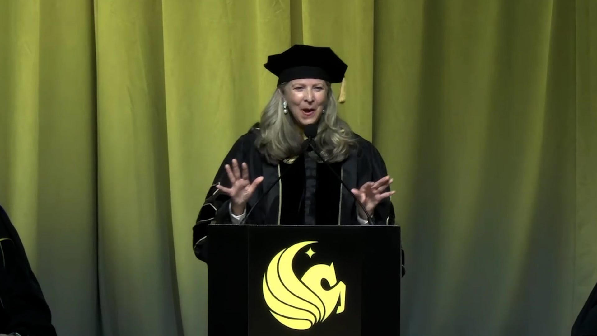 Students boo commencement speaker. See what she said.