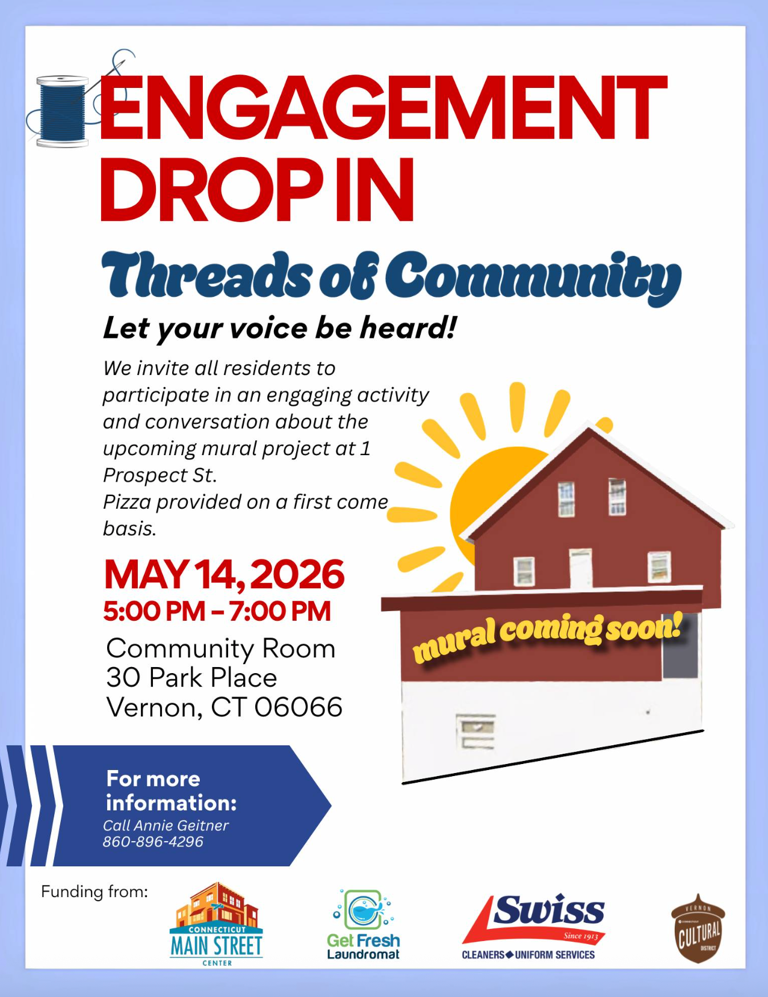 Vernon planning 'Threads of Community' mural for downtown Rockville