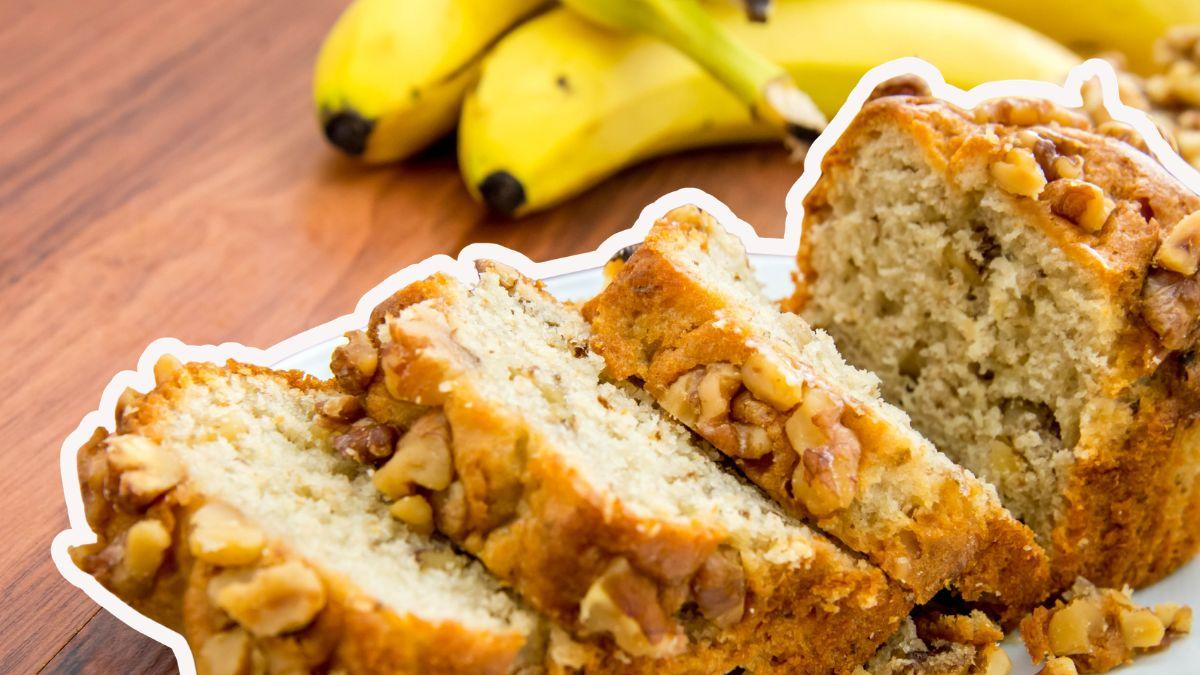 Cómo hacer pan de plátano en licuadora y sin horno ¡Esponjoso!