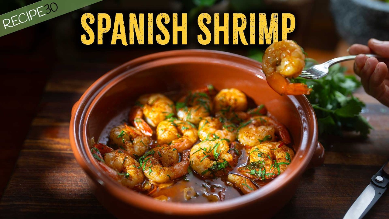 I made authentic gambas al ajillo in 15 minutes!🍤