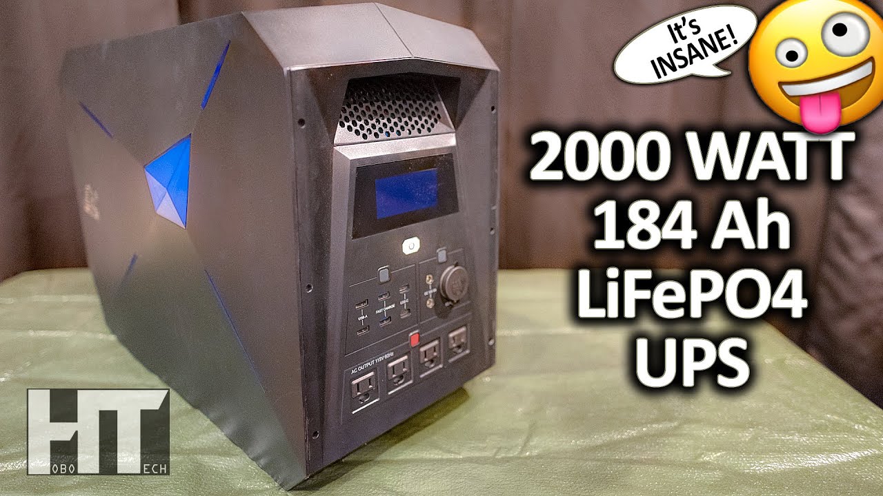 LEOCH 2000w LiFePO4 UPS solar generator for $999! 2048wh portable power ...