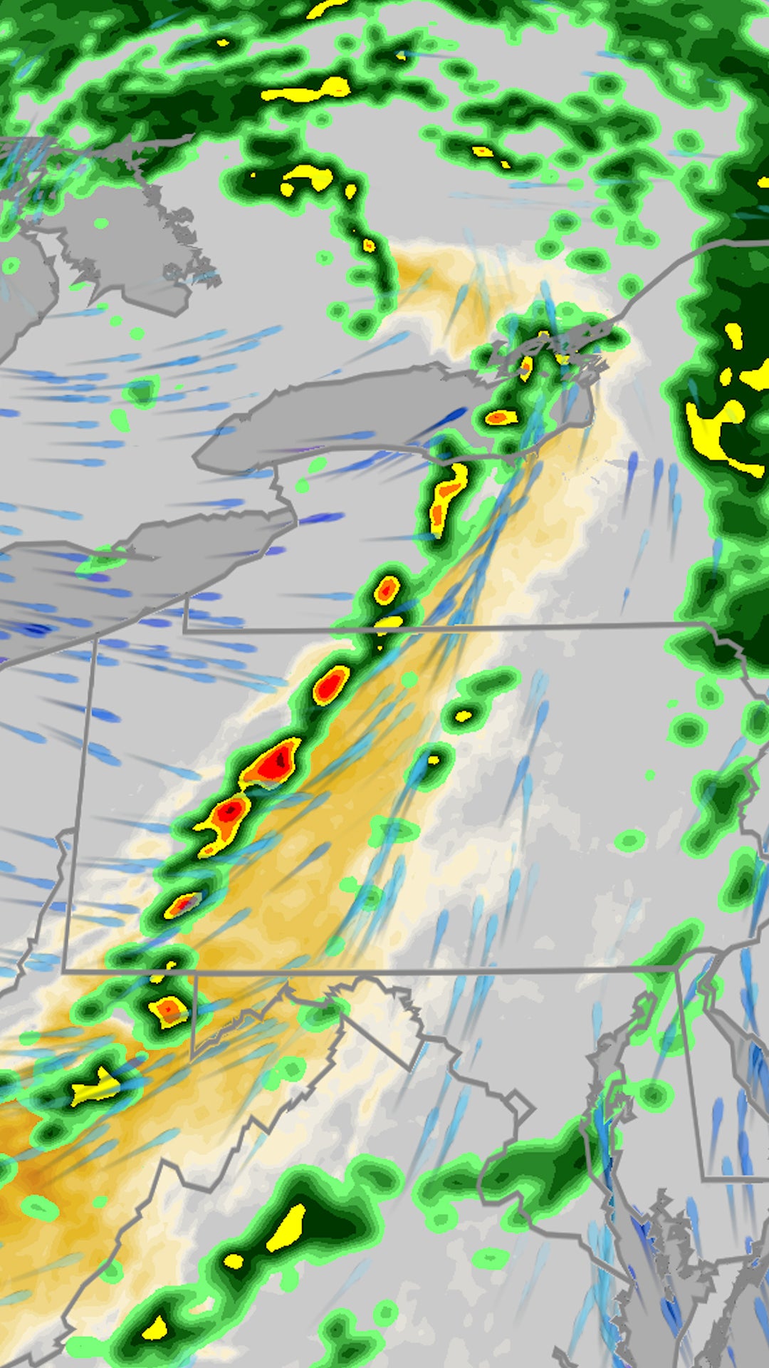 Where heaviest rain will fall across Northeast