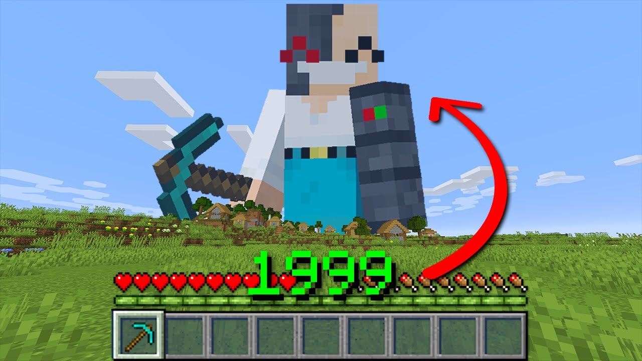 Minecraft, but your XP = your size