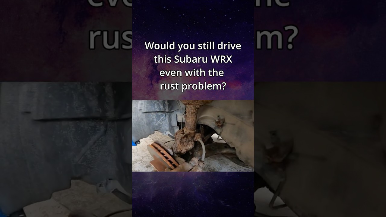 Would you drive this dangerously rusty WRX?