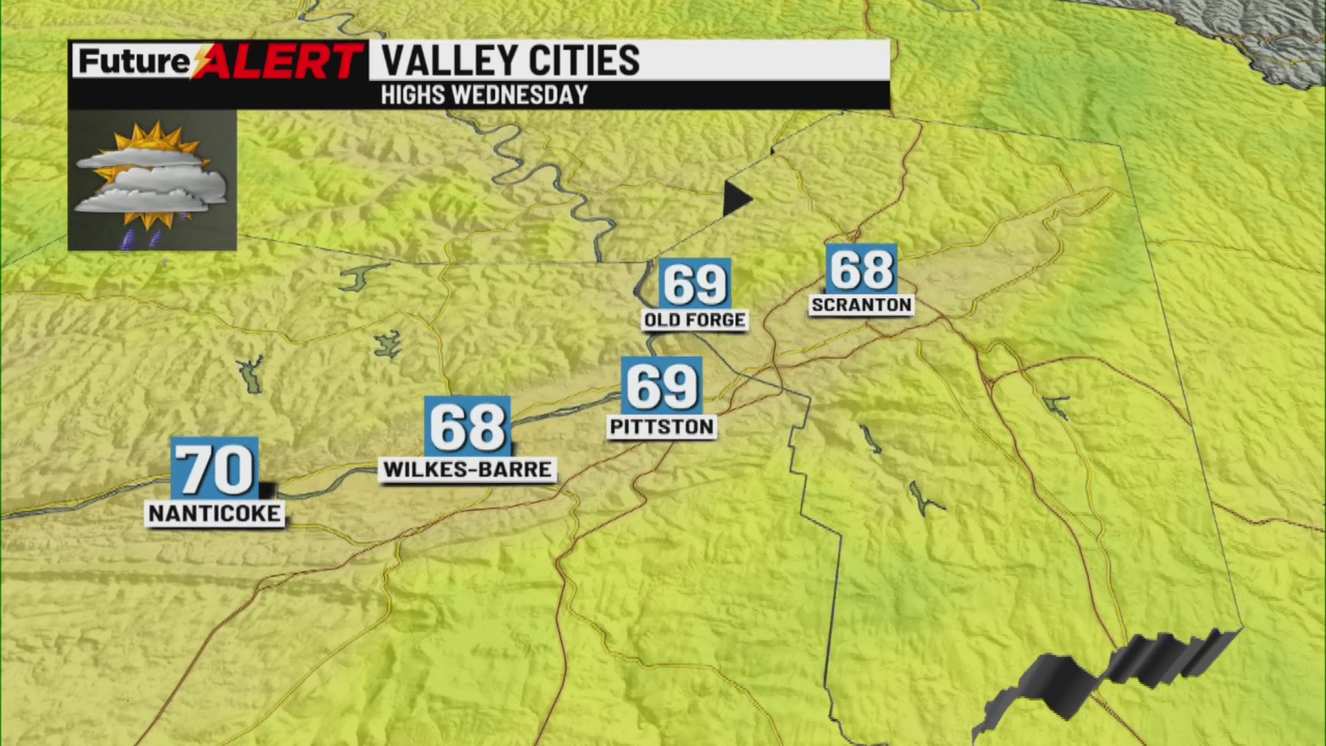 Wyoming Valley weather forecast - 05/12/26 - evening | 28/22 News