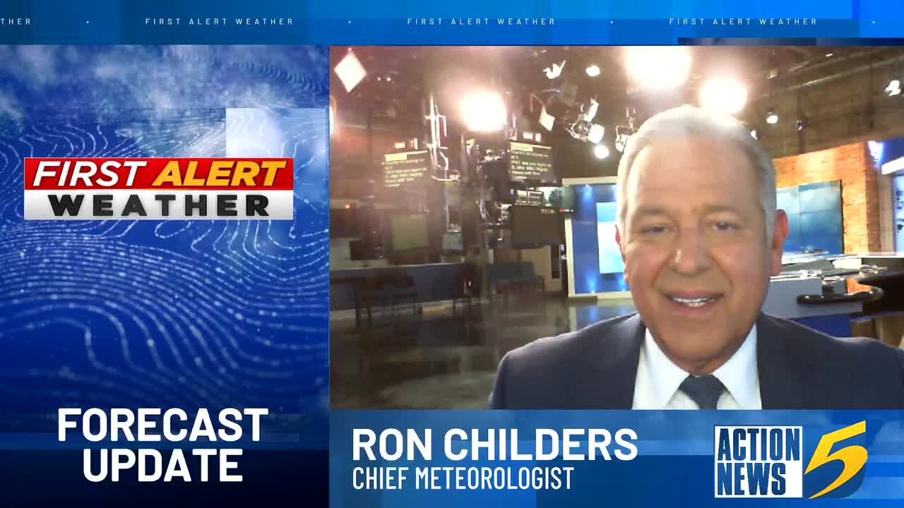 Your first alert to a gradually warmer and muggier pattern