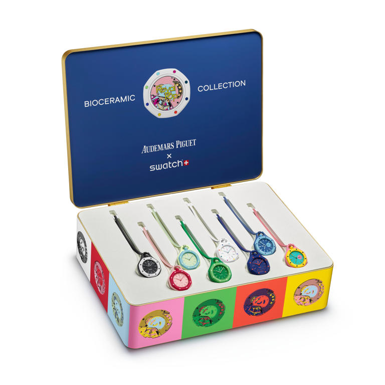 A look at the full AP x Swatch 'Royal Pop' collection