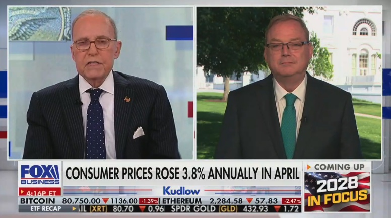 Fox’s Larry Kudlow tells Trump official inflation numbers are 'lousy'