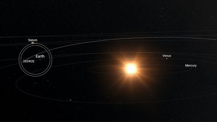Small asteroid impacted Earth recently - see an orbit animation