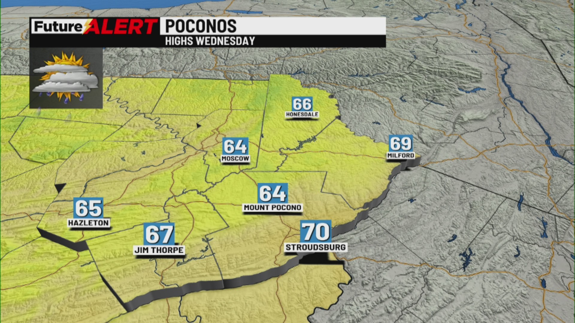 Pocono Mountains weather forecast - 05/12/26 - evening | 28/22 News