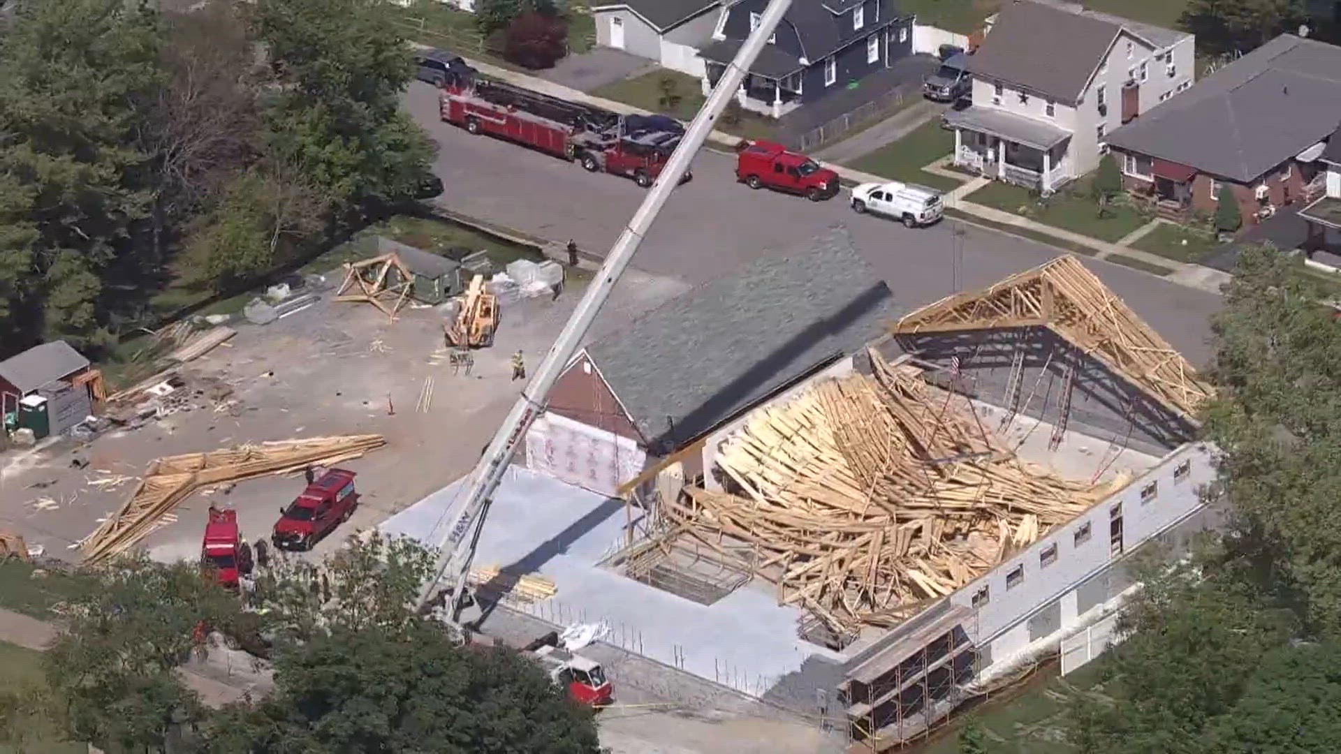 2 workers hurt after church construction collapse in Hagerstown