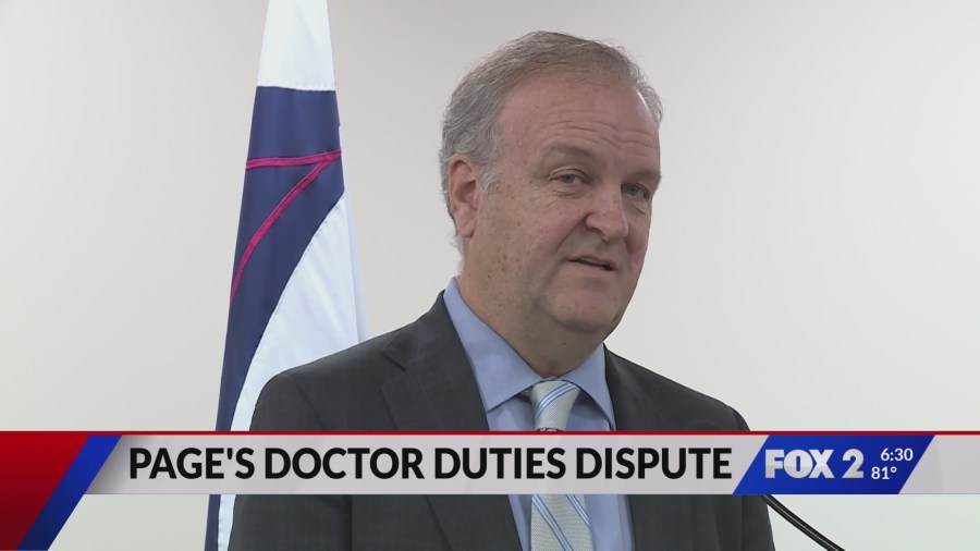 Can Sam Page run the county and treat patients at the same time?