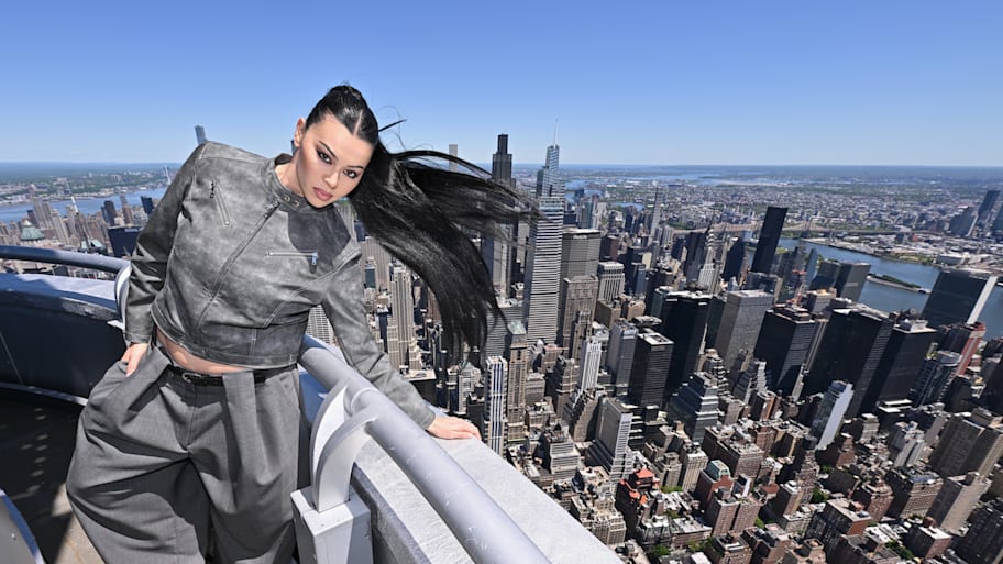 SI swimsuit models celebrate 2026 issue launch at Empire State Building