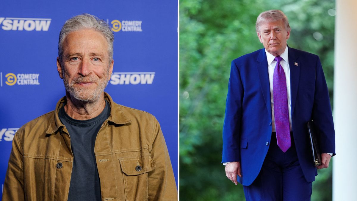 Jon Stewart shares odd theory about Donald Trump’s giant gold statue