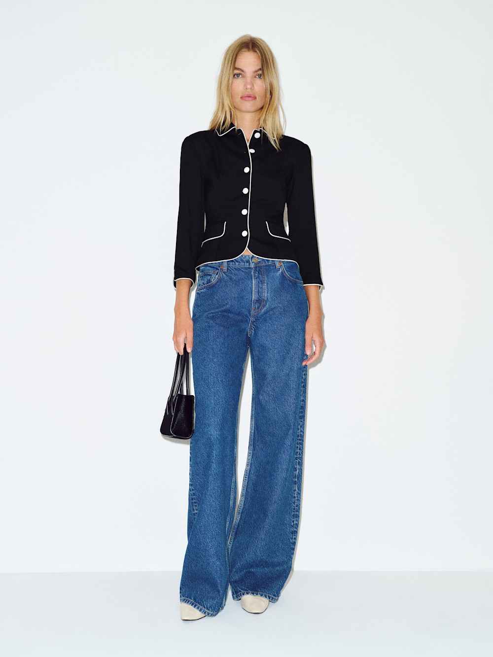 Not high-waisted jeans: This is the chic way to style a cropped jacket ...